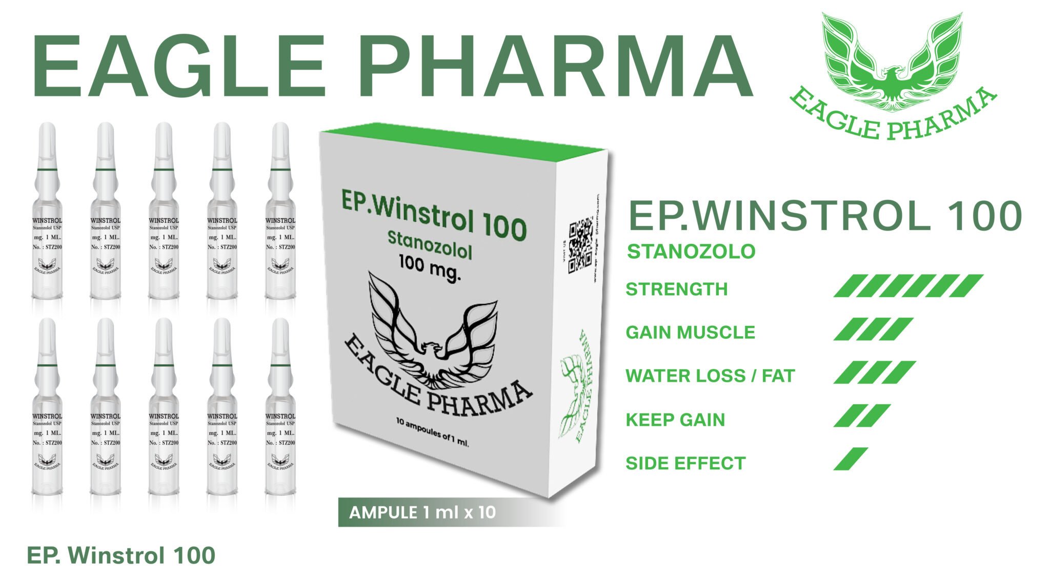 VIAL EP-WINSTROL 100 - EAGLE PHARMA